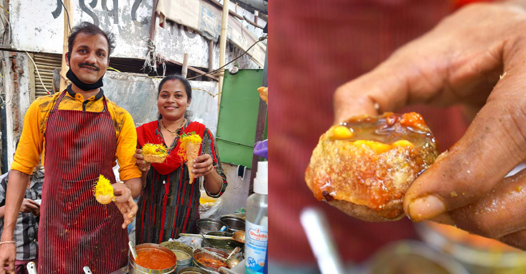 Couple Selling Filmy Style Pani puri with 26 Flavors at Harsh Pani puri ...